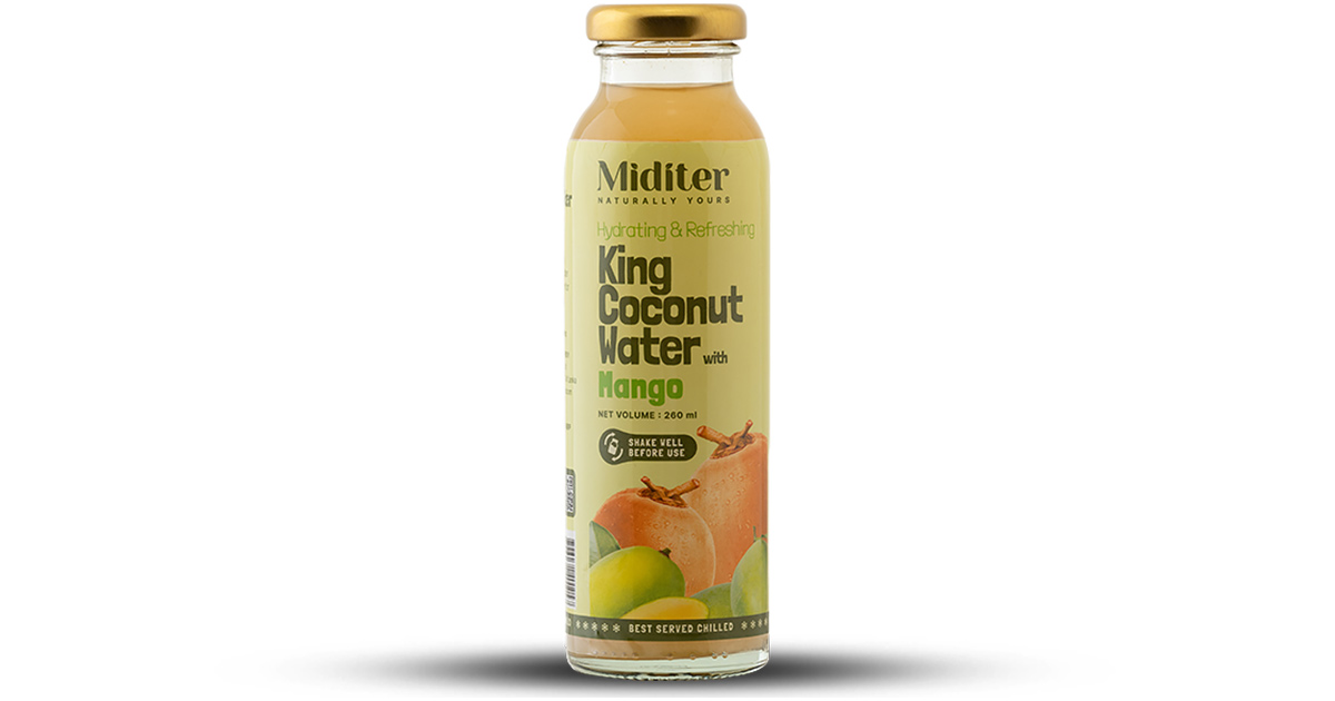 Sri Lanka’s Organic Mango Flavored Coconut Water | Miditer